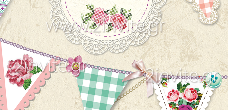 Rose Flags - 2invite - προσκλητήρια γάμου - βάπτισης
